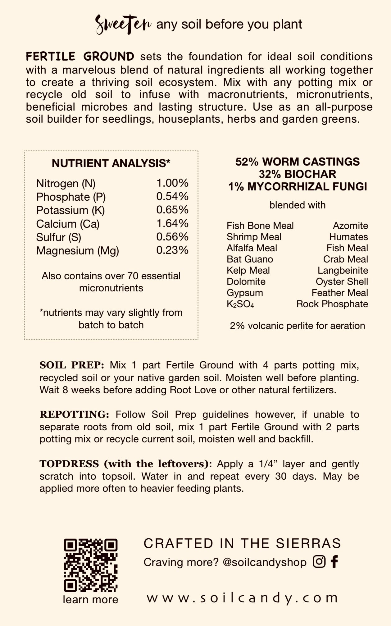 Fertile Ground - the ultimate soil builder for potting mixes and native ...